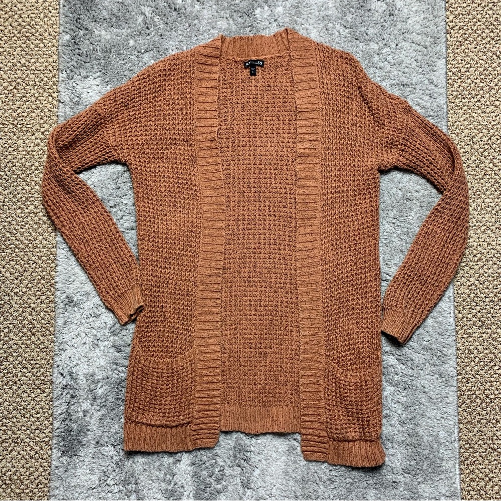 Vintage 2000s Express Rust Knit Cardigan Sweater - Gem